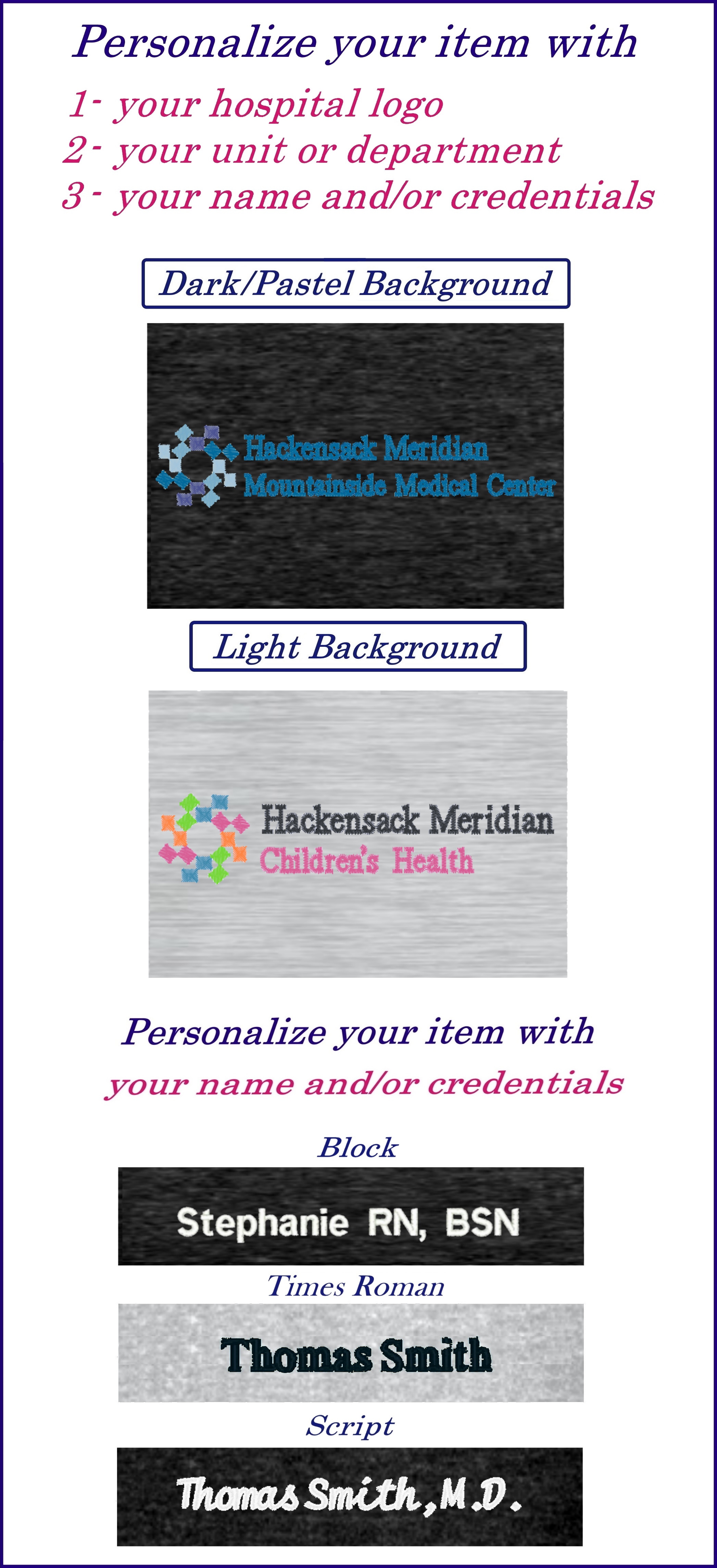 Hackensack Meridian Logo Apparel