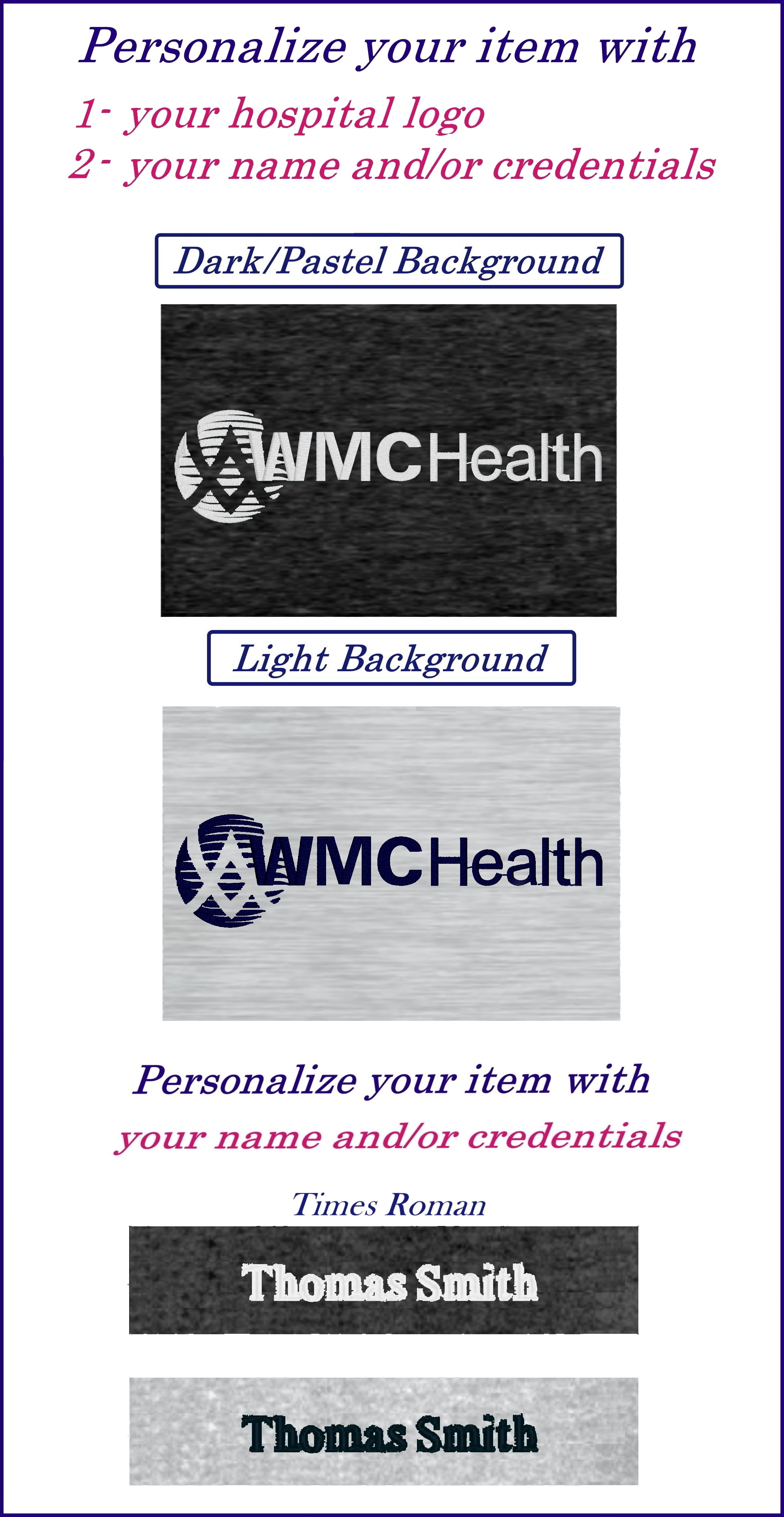 WMC Health Group Order Apparel
