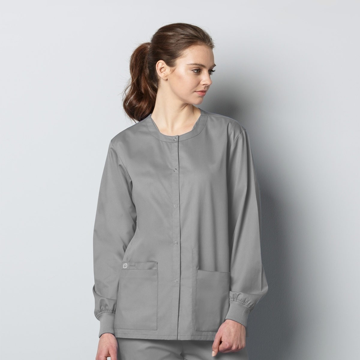 WonderWink WonderWORK Unisex Snap Front Scrub Jacket #800