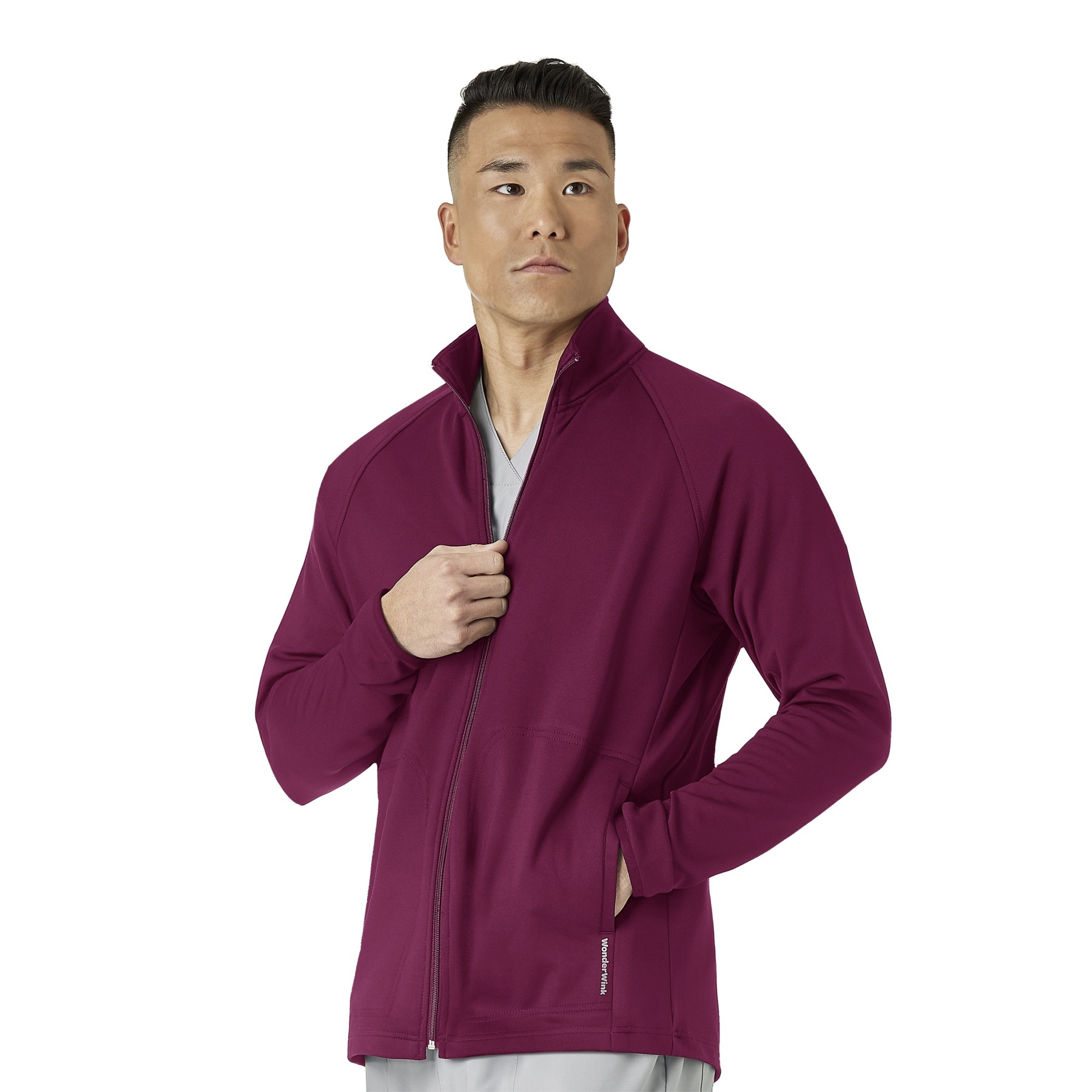 WonderWink Layers Men’s Fleece Full Zip Jacket #8309