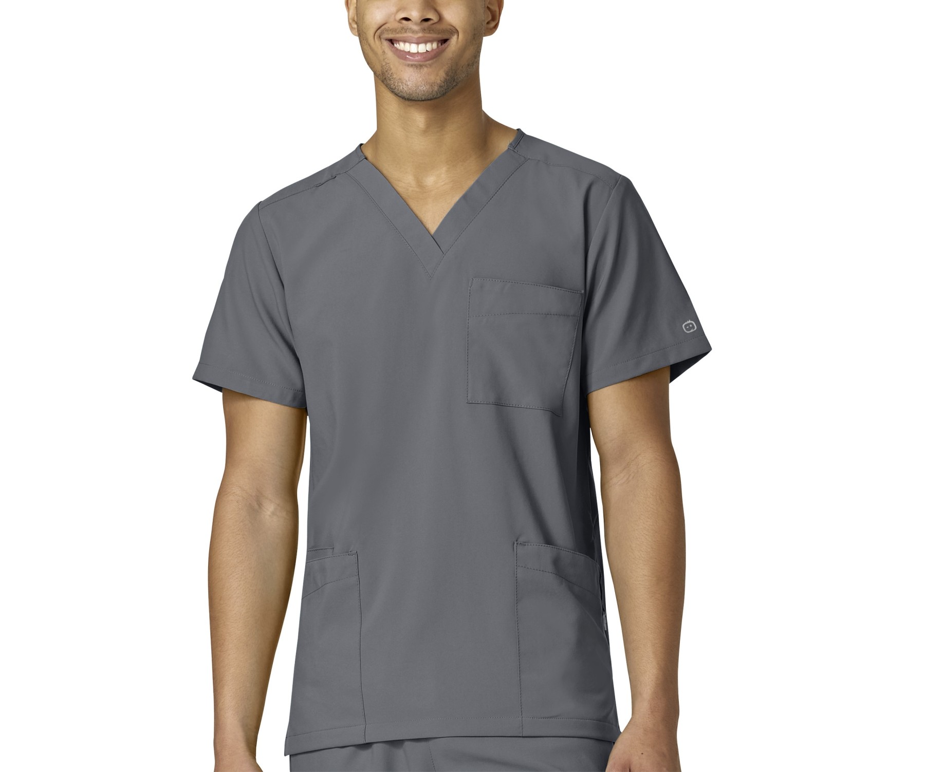 WonderWink W123 Unisex 4-Pocket Utility Scrub Top #6855