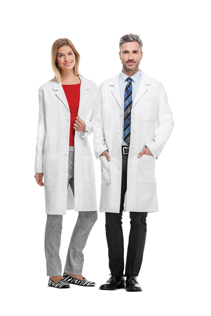 Cherokee Unisex 40" Poly/Cotton Twill Lab Coat #1446