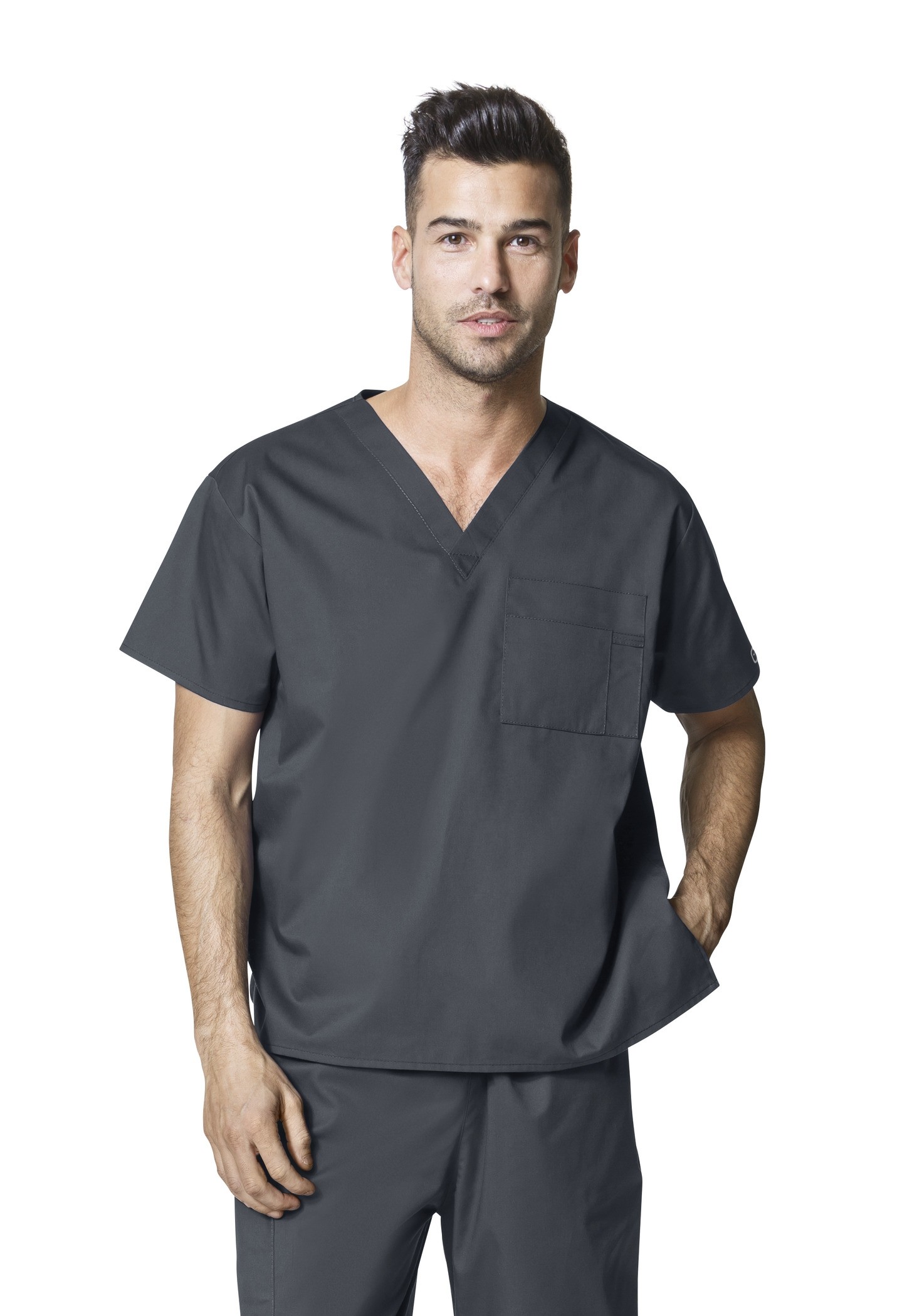 WonderWink WonderWork Unisex V-Neck Scrub Top #100