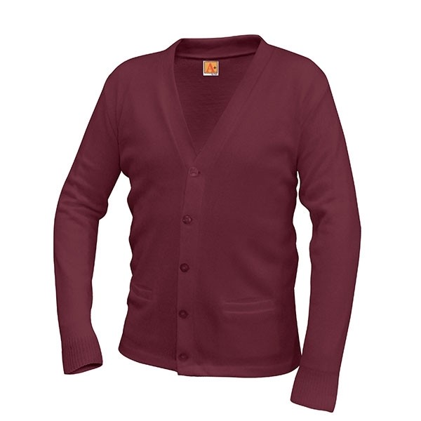 SPCC V-Neck Cardigan Sweater #6300 Grades K-8