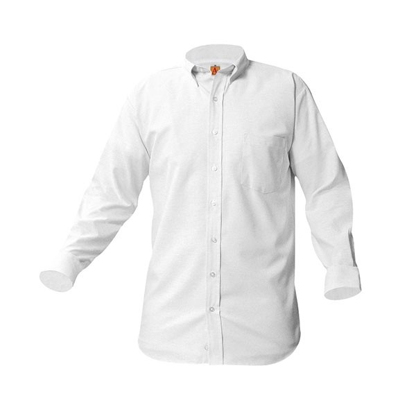 SPCC School Apparel Brand Boys Oxford Long Sleeve Shirt #8137 K-8