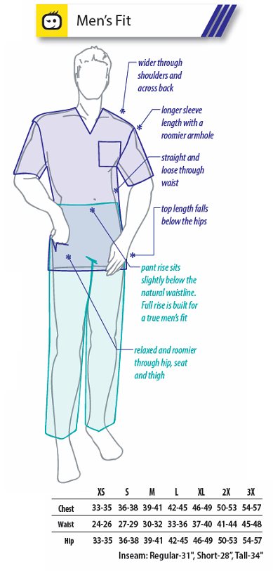 WonderWink WonderLAB Men's 42" Long Lab Coat #7302