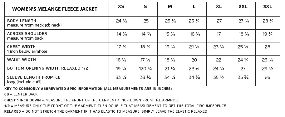 Women's Full-Zip Melange Fleece Jacket