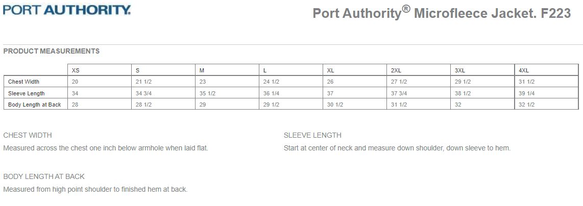 Port Authority Men's Microfleece Jacket #F223
