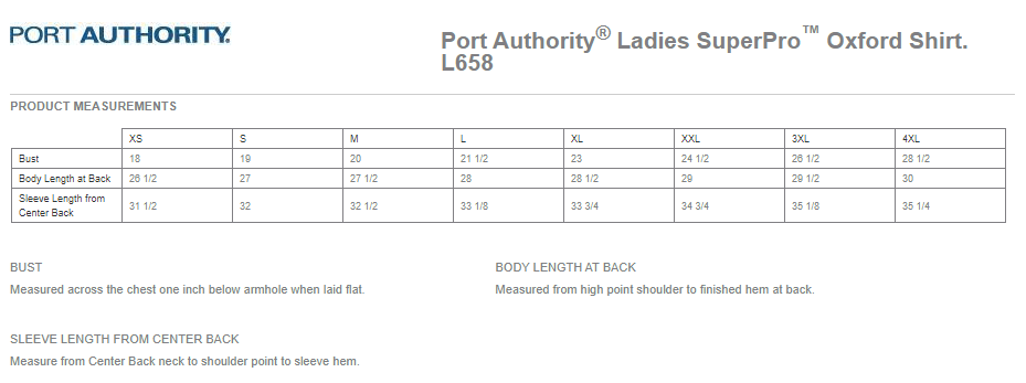Port Authority Women's SuperPro Oxford Shirt #L658