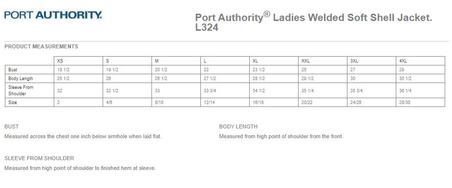Port Authority Women's Welded Soft Shell Jacket #L324